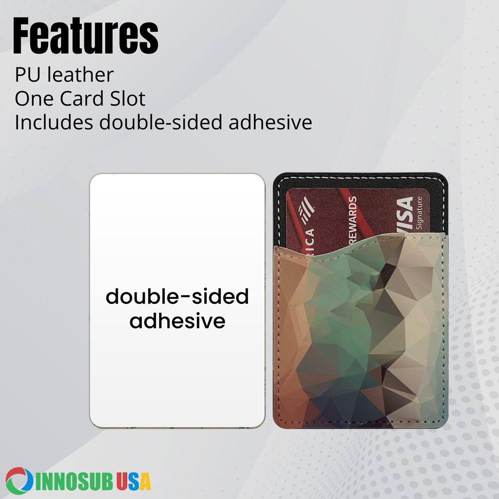 Sublimation Blanks PU Leather Card Holder For Sublimation Printing ...