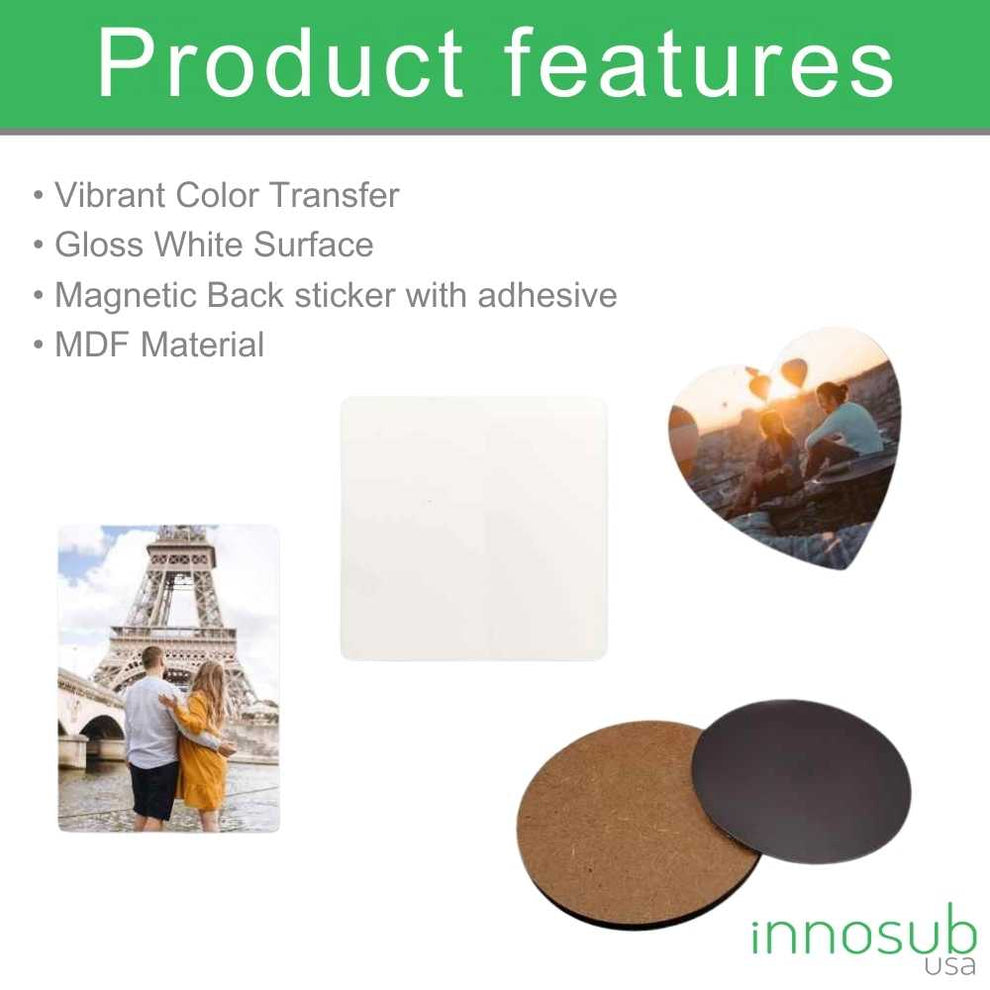 Sublimation Fridge Magnet Blanks | Custom Photo | By INNOSUB USA