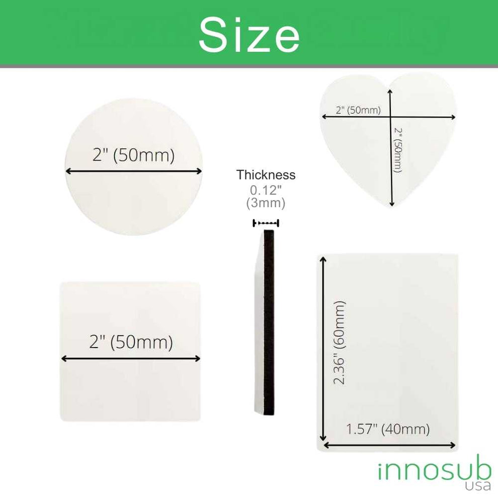 Sublimation Fridge Magnet Blanks | Custom Photo | By INNOSUB USA