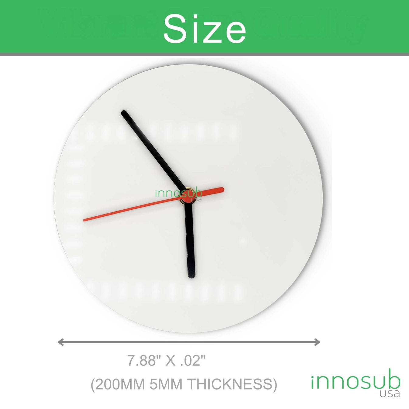 Sublimation MDF Wall Clock DIY Sublimation by INNOSUB USA-Dallas, Texas