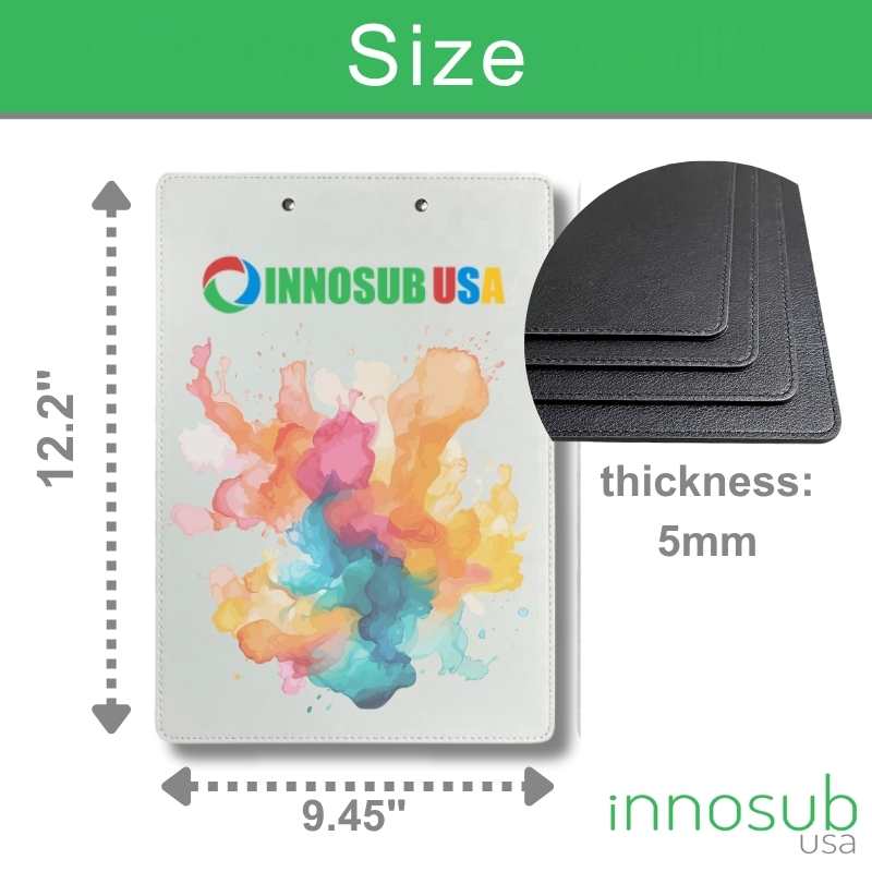 Sublimation Blanks PU Large Clipboard - A4 - White – INNOSUB USA