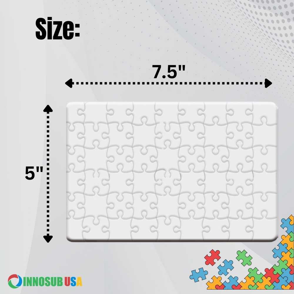 Sublimation Polymer Jigsaw Puzzle A5 4x6 Pcs - INNOSUB USA