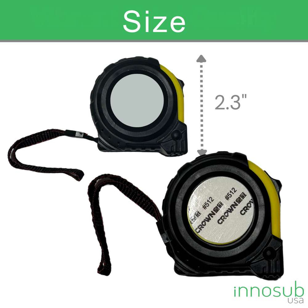 Sublimation Measuring Tape with Sublimation Aluminum Insert - 16 Feet ...