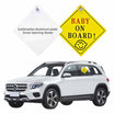 Sublimation Car Warning Sign Blank Aluminum Sheet – INNOSUB USA
