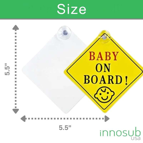 Sublimation Car Warning Sign Blank Aluminum Sheet – INNOSUB USA