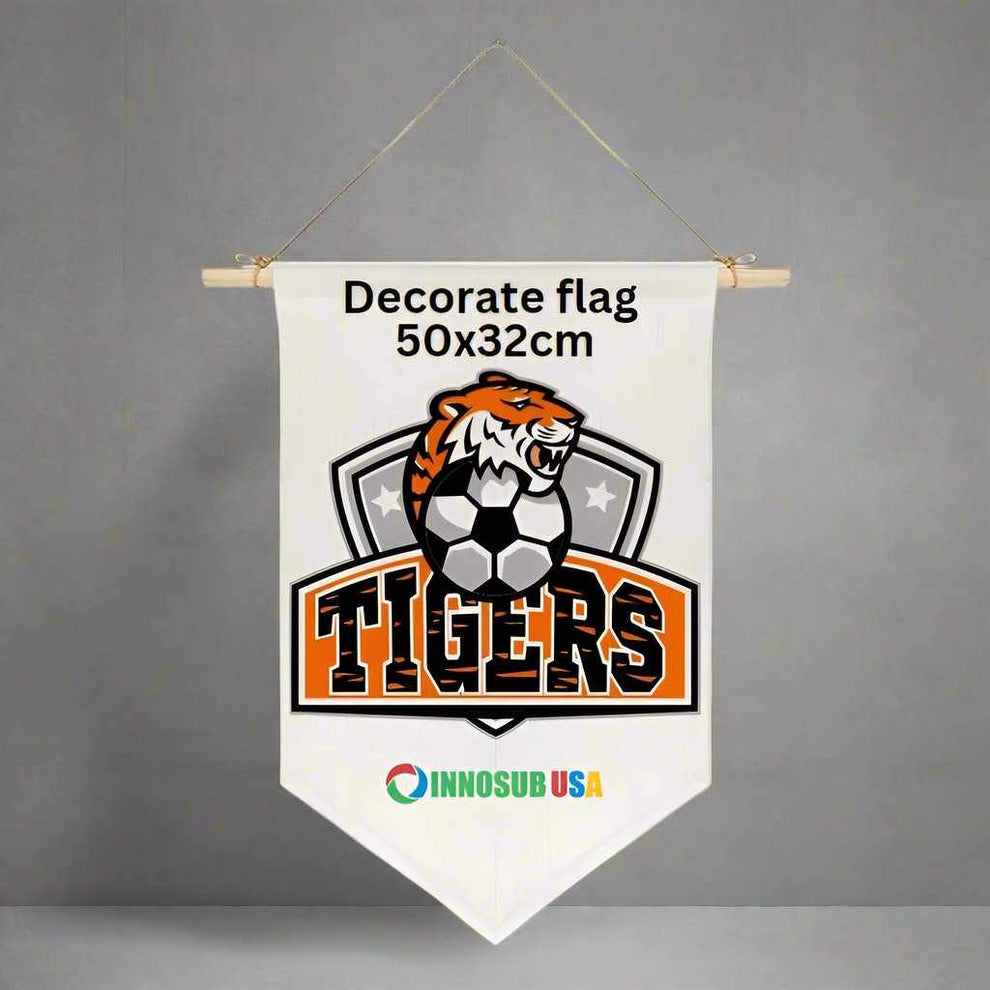 Sublimation Blanks Linen Decorate Flag - 50x32cm | Printing 1 Side - B ...