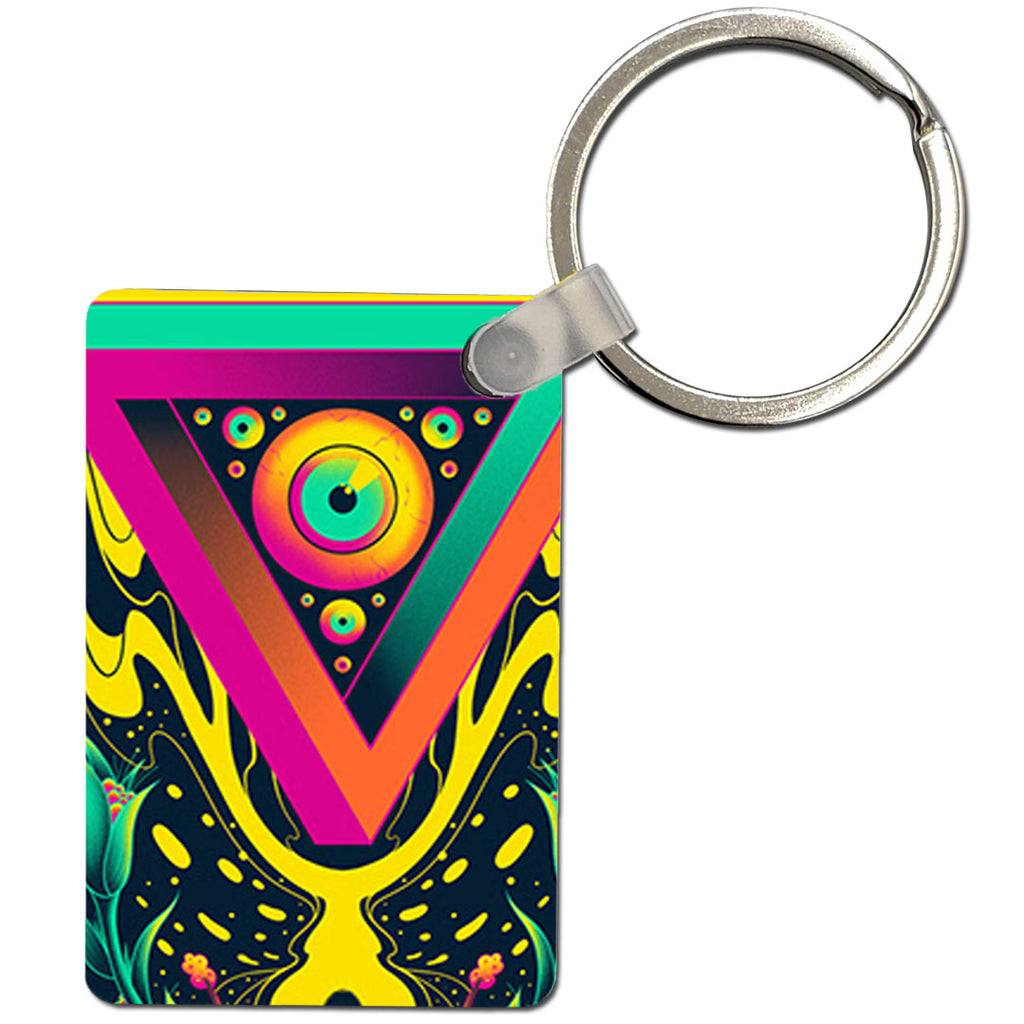 White Sublimation 1-Sided Keychain - INNOSUB USA